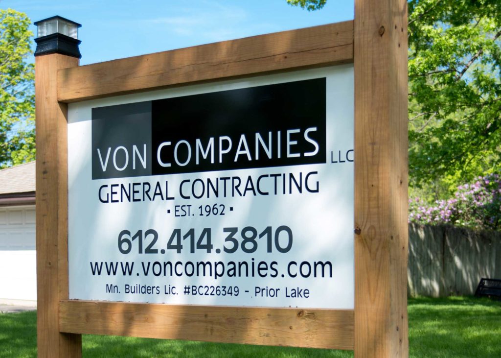 About Von Companies | Residential Contractor in Prior Lake